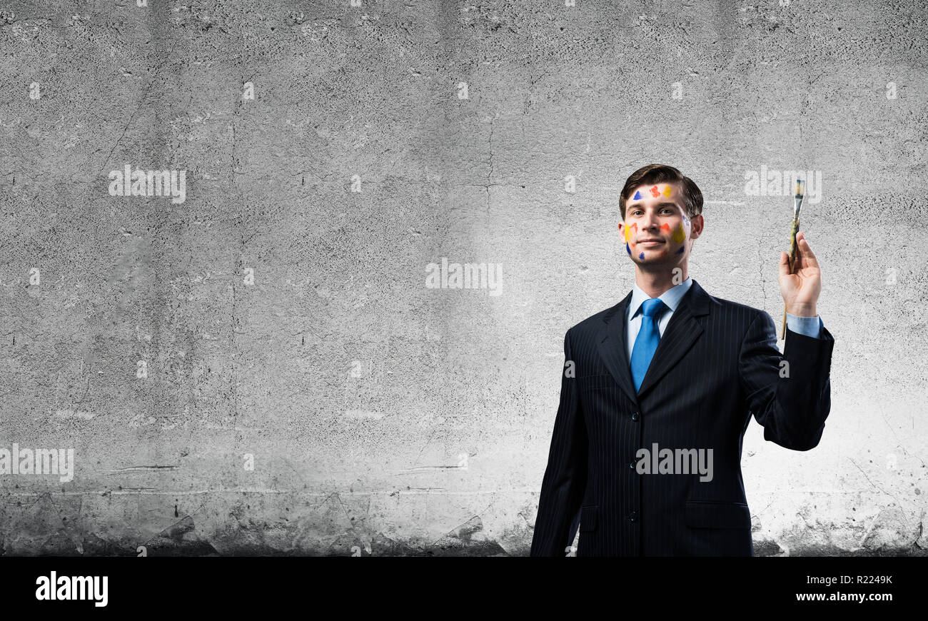 Business inspiration of young man Stock Photo - Alamy