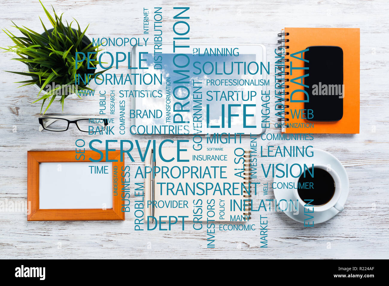Modern workplace concept Stock Photo - Alamy