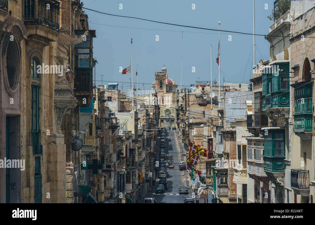 Urban view of the maltese city, Malta Stock Photo - Alamy