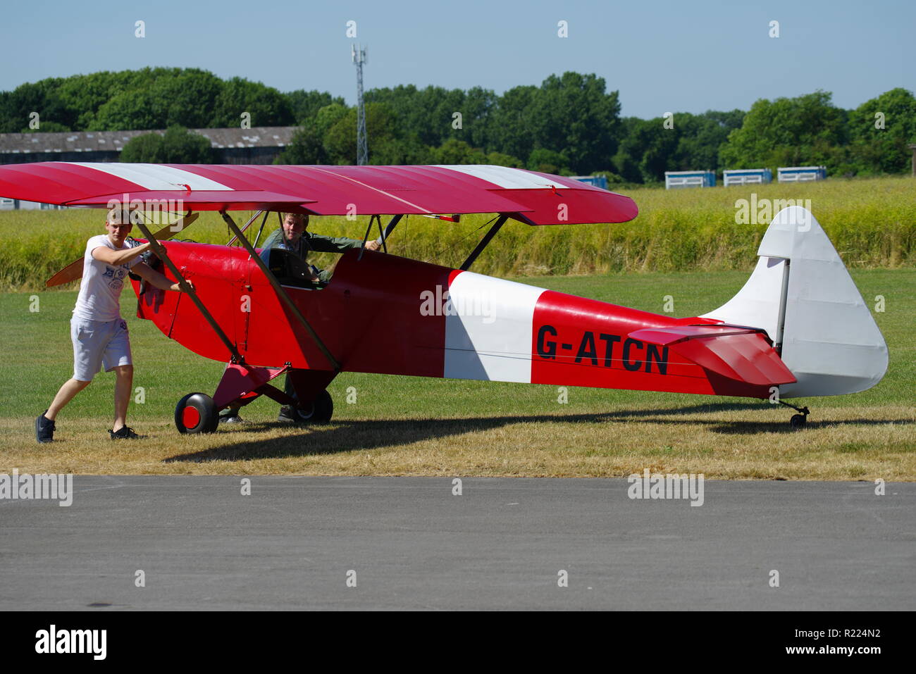 Luton LA4a Minor G-ATCN Stock Photo - Alamy