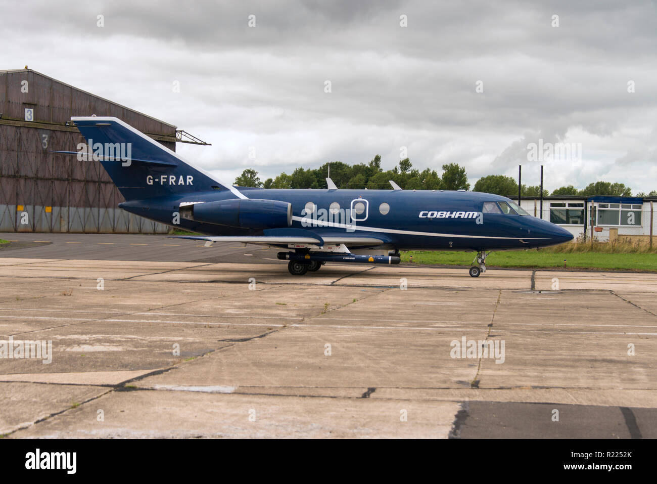 Dassault Falcon of the Cobham fleet aircraft at Durham Tees Valley ...