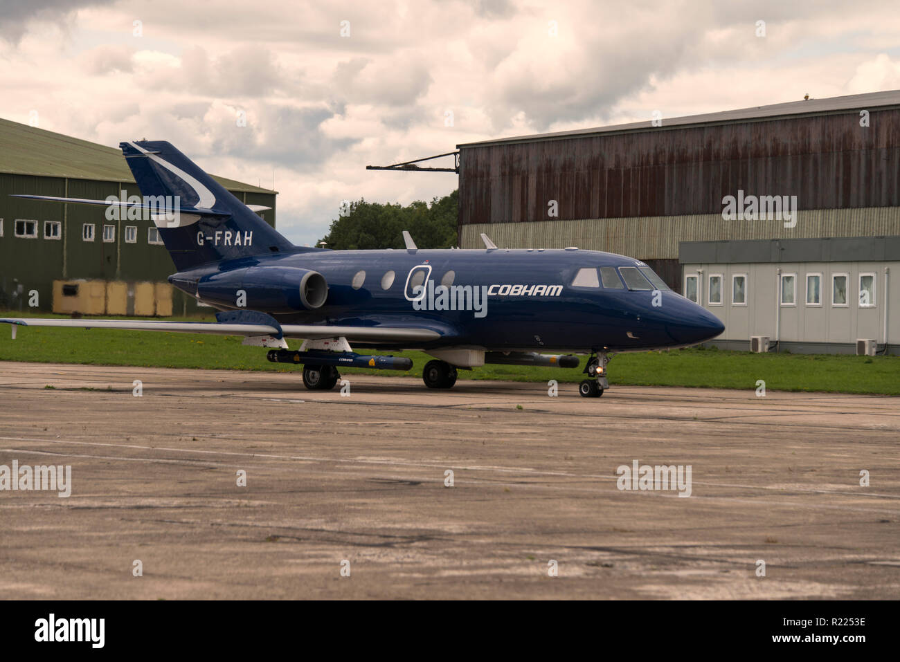 Dassault Falcon of the Cobham fleet aircraft at Durham Tees Valley ...