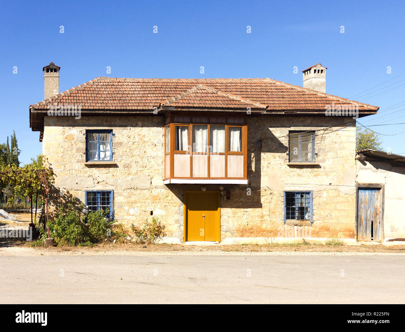 Old traditional house in the Turkish village Stock Photo - Alamy