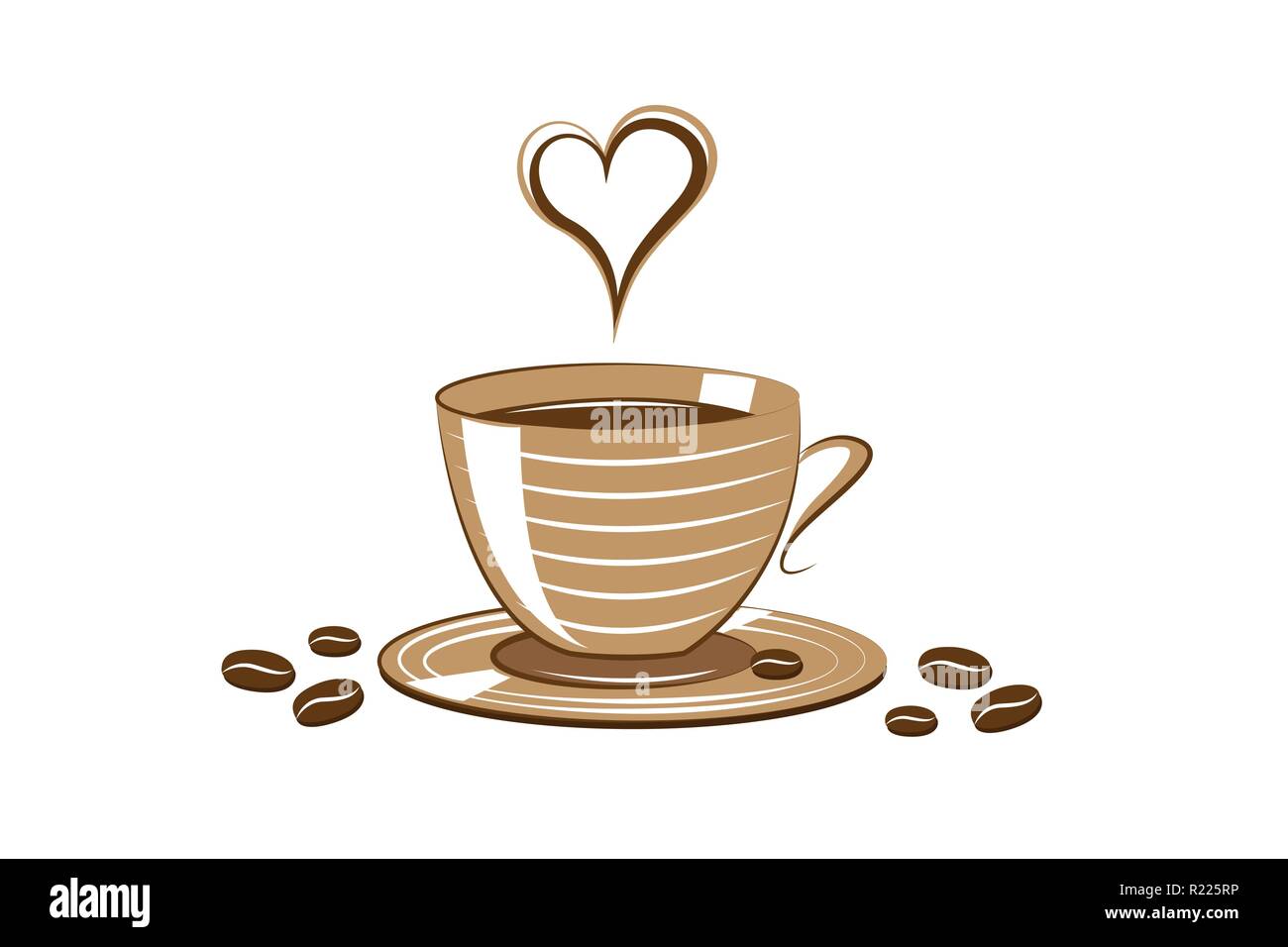 Ceramic mug black coffee Stock Vector Images - Alamy