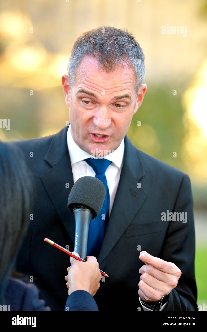 Peter Kyle MP (Labour: Hove) being interviewed on College Green ...