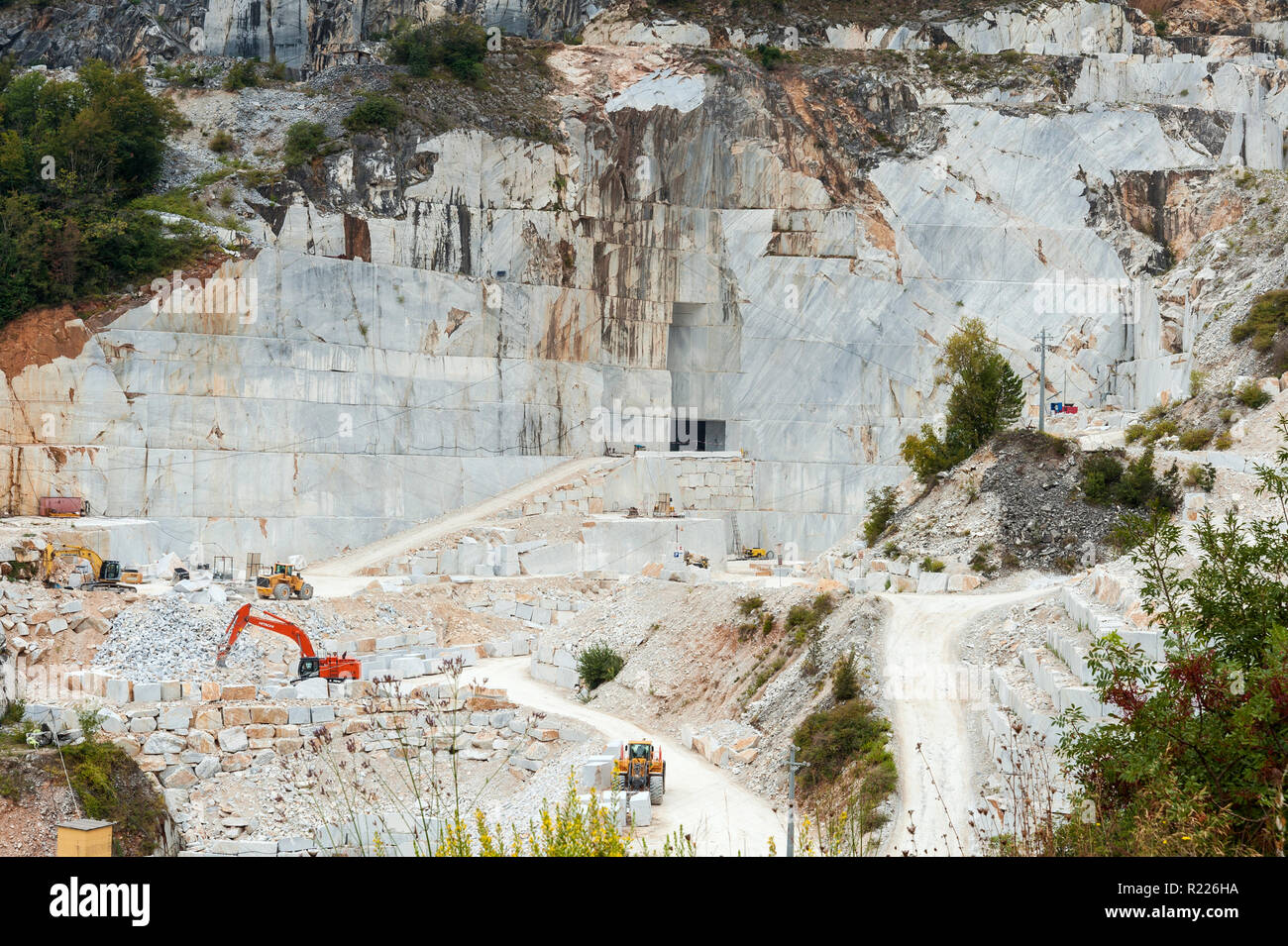 Marble Quarry at Carrara, Italy Stock Photo - Alamy