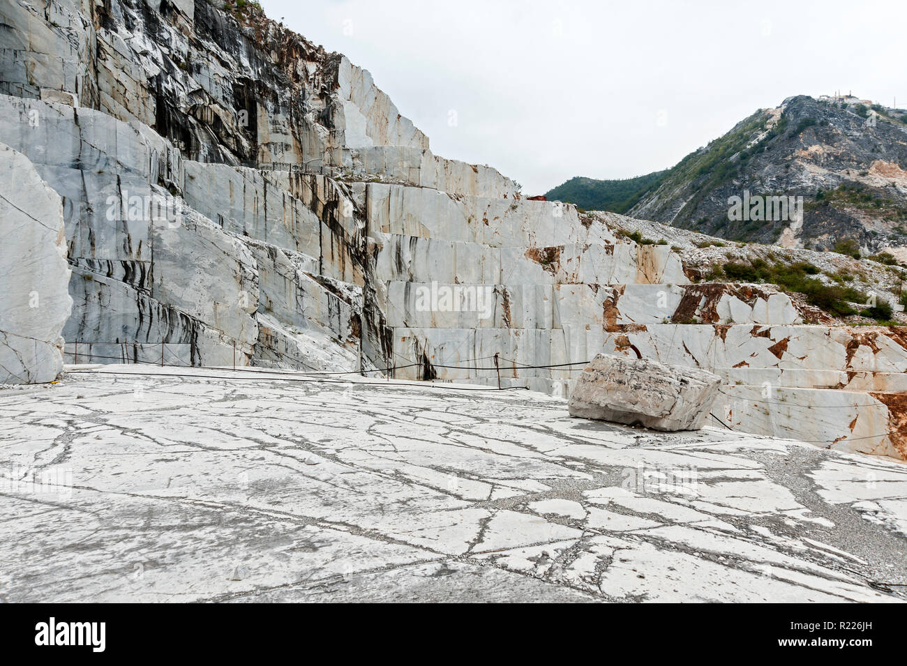 Marble Quarry at Carrara, Italy Stock Photo - Alamy