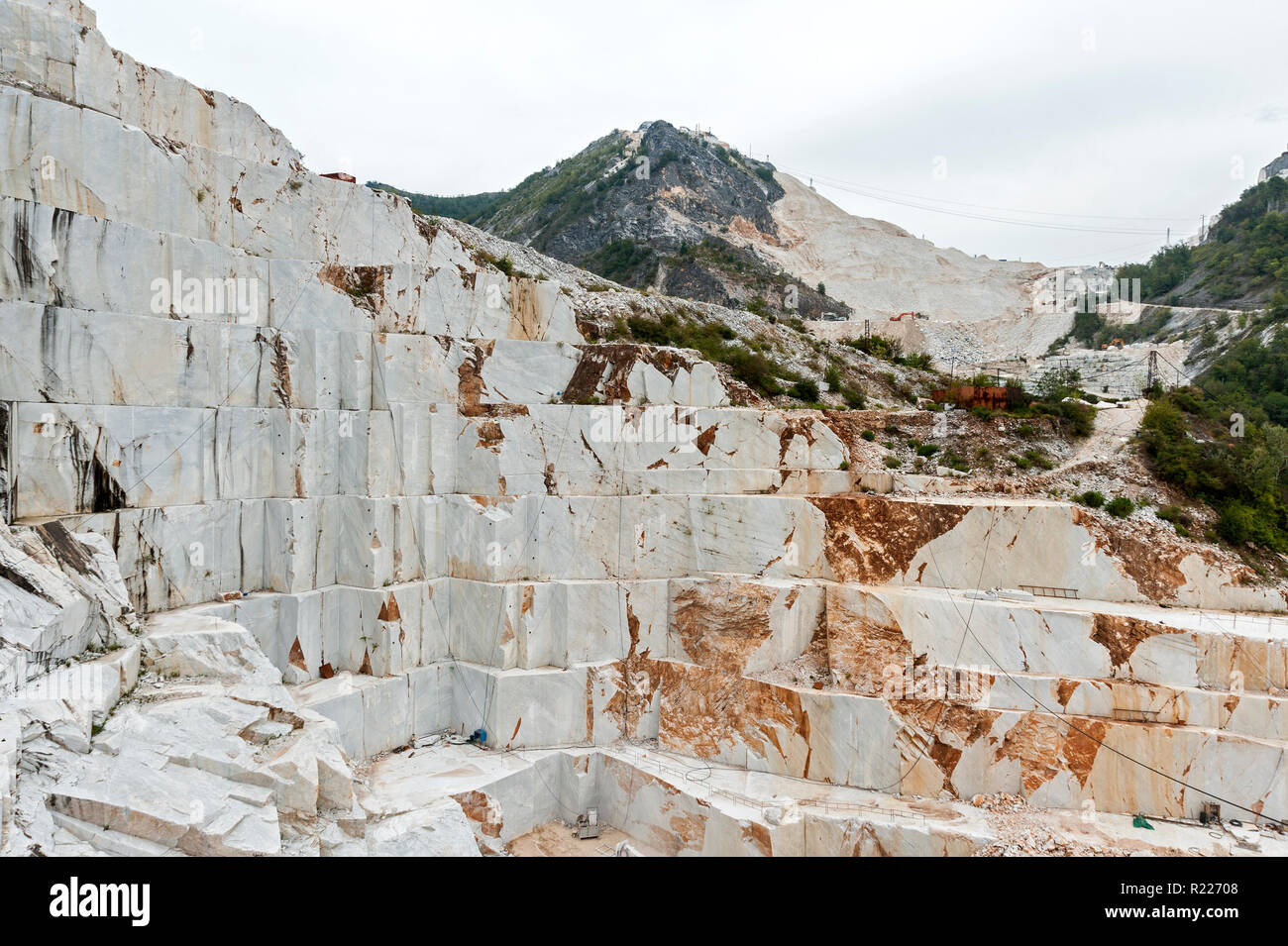 Marble Quarry at Carrara, Italy Stock Photo - Alamy