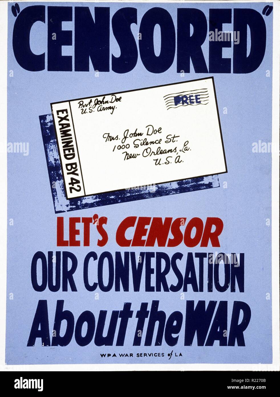 Censored' Let's censor our conversation about the war : Poster ...