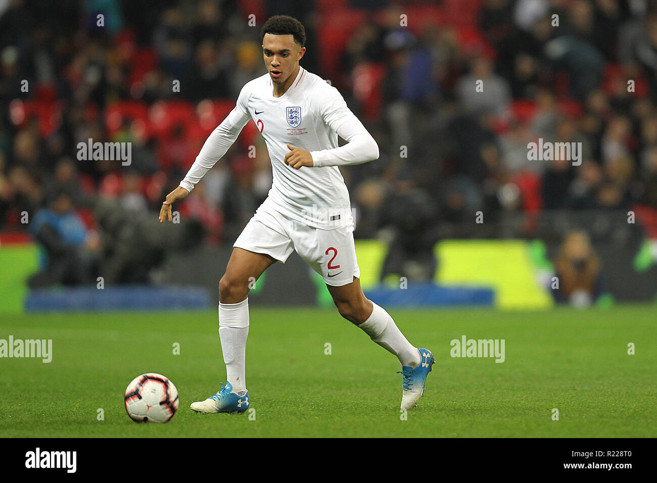 London, UK. 15th November, 2018. Trent Alexander-Arnold of England ...