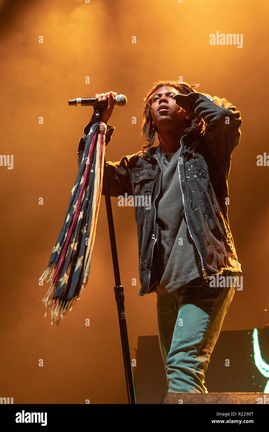 Madison, Wisconsin, USA. 14th Nov, 2018. Rapper DEM ATLAS (JOSHUA EVANS ...