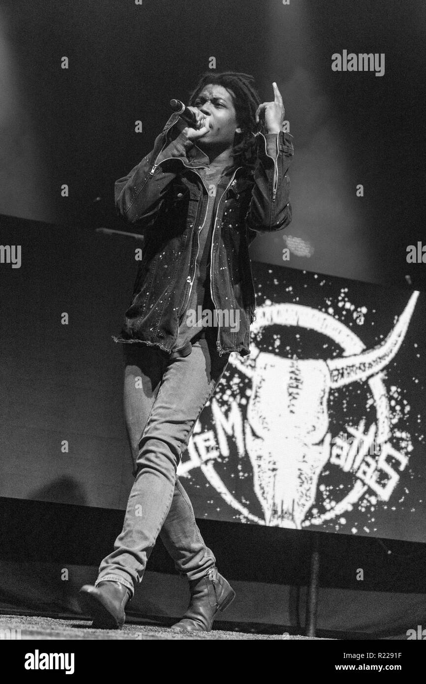 Madison, Wisconsin, USA. 14th Nov, 2018. Rapper DEM ATLAS (JOSHUA EVANS ...