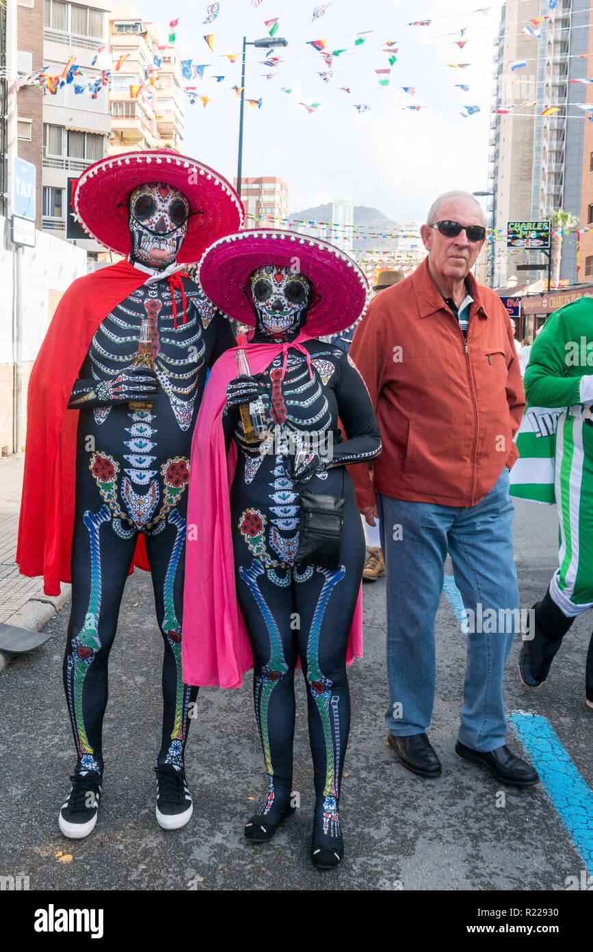 Benidorm, Costa Blanca, Spain, 15th November 2018. After the end of the ...