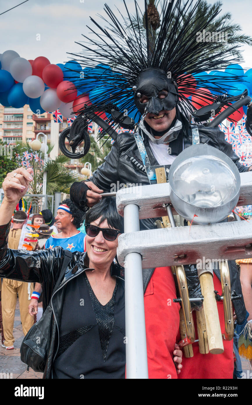 Benidorm, Costa Blanca, Spain, 15th November 2018. After the end of the ...