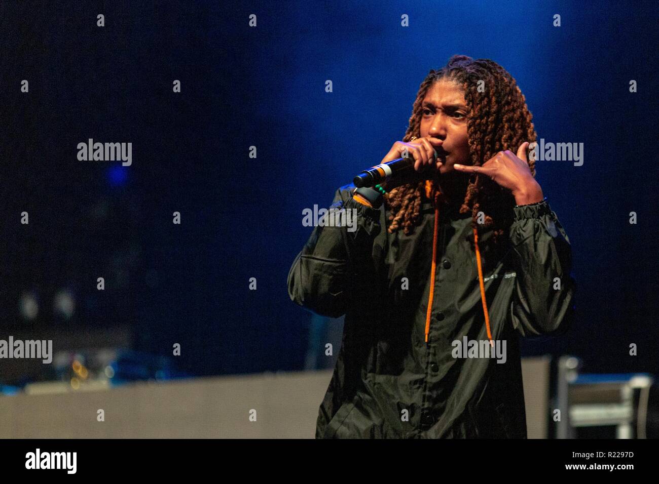 Madison, Wisconsin, USA. 14th Nov, 2018. Female rapper THE LIONESS ...