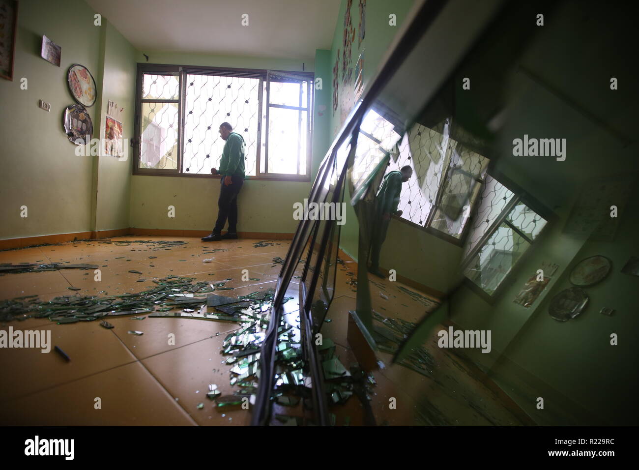 Gaza City, The Gaza Strip, Palestine. 15th Nov, 2018. Damages at ...