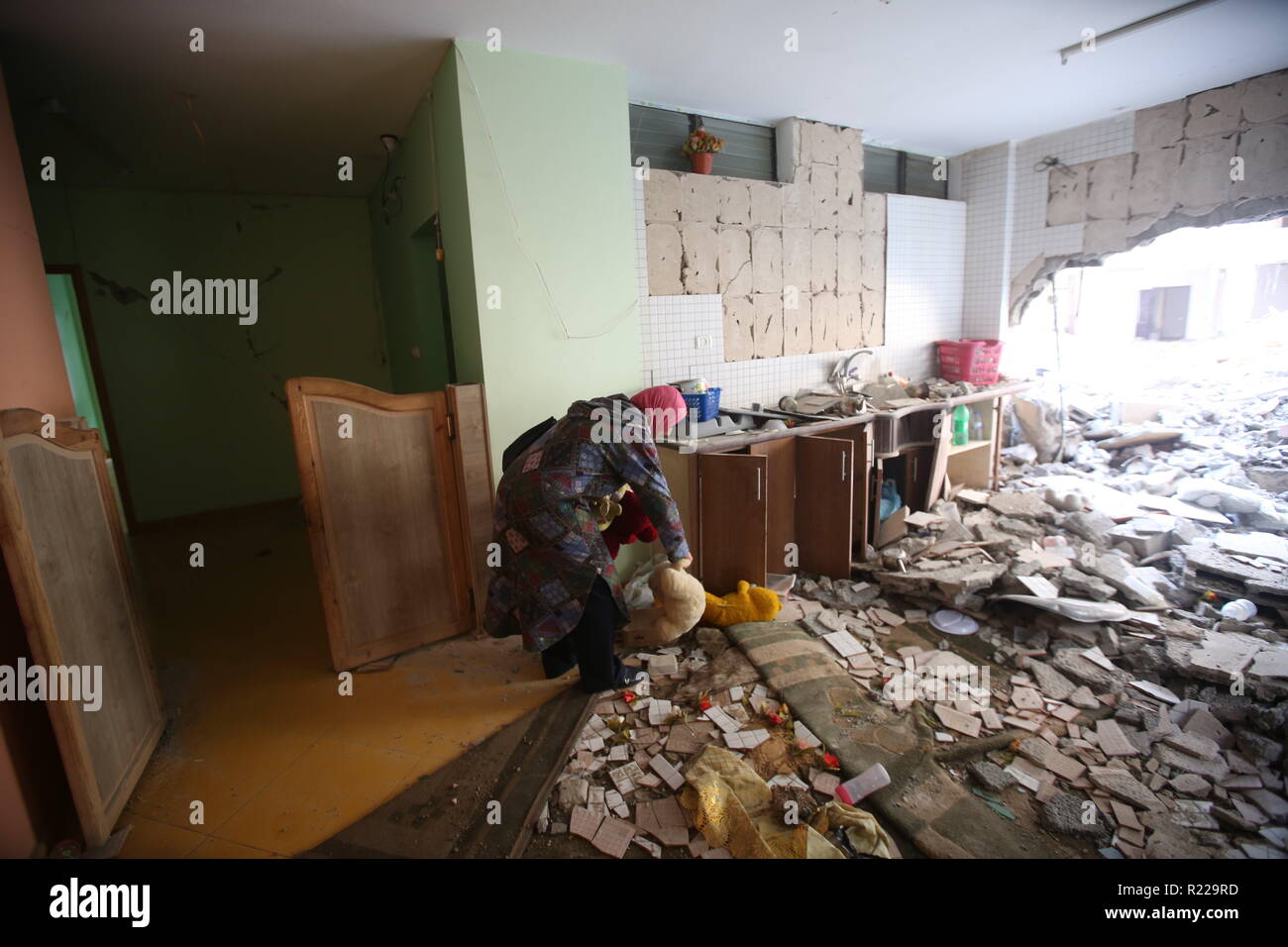 Gaza City, The Gaza Strip, Palestine. 15th Nov, 2018. Damages at ...