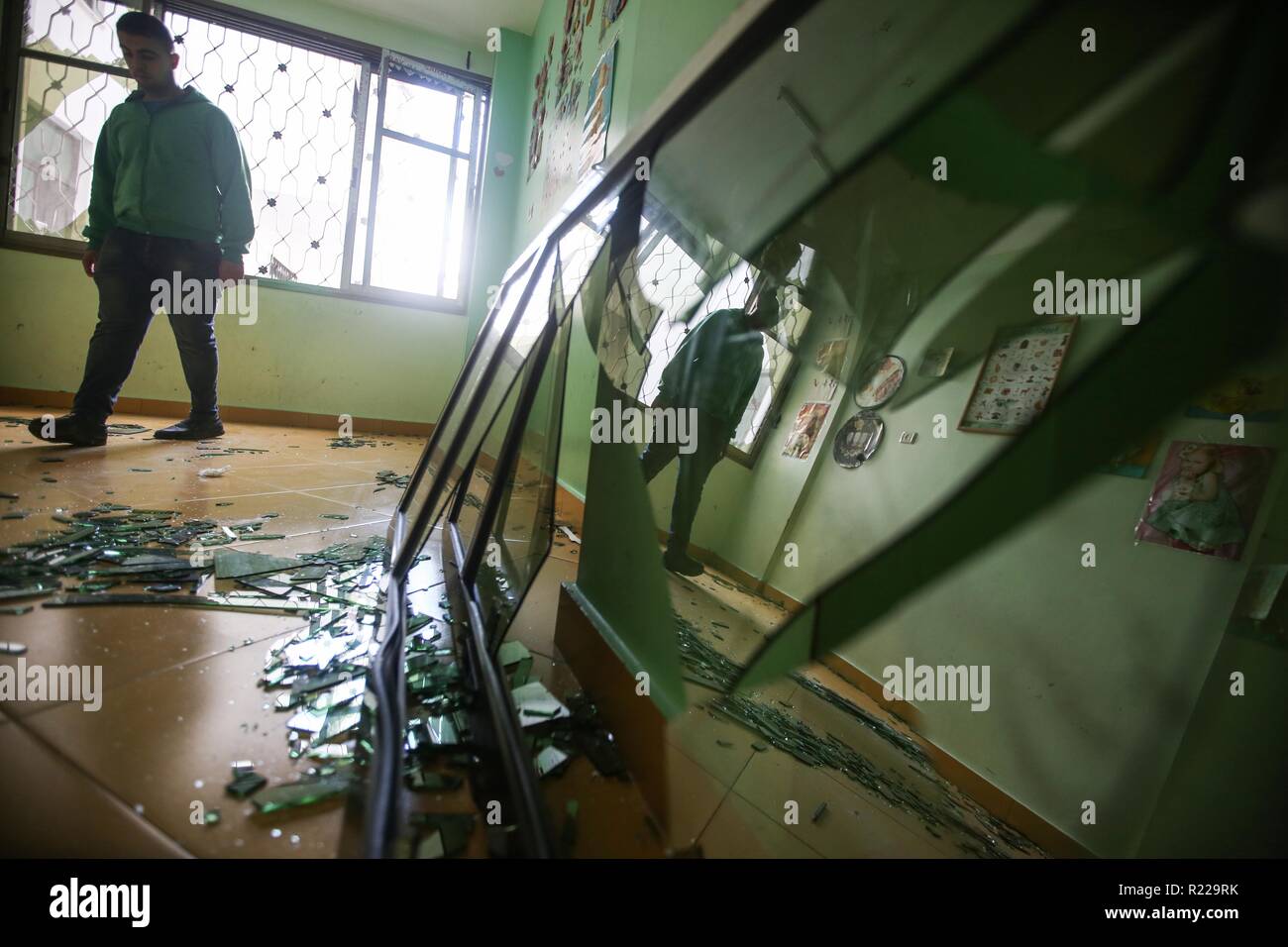 Gaza City, The Gaza Strip, Palestine. 15th Nov, 2018. Damages at ...