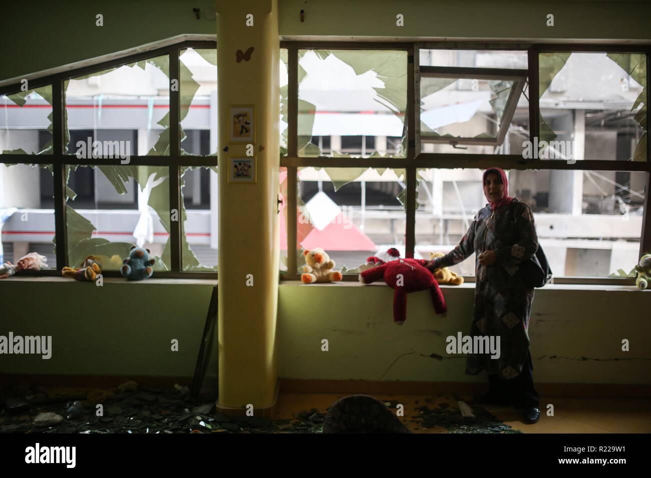 Gaza City, The Gaza Strip, Palestine. 15th Nov, 2018. Damages at ...