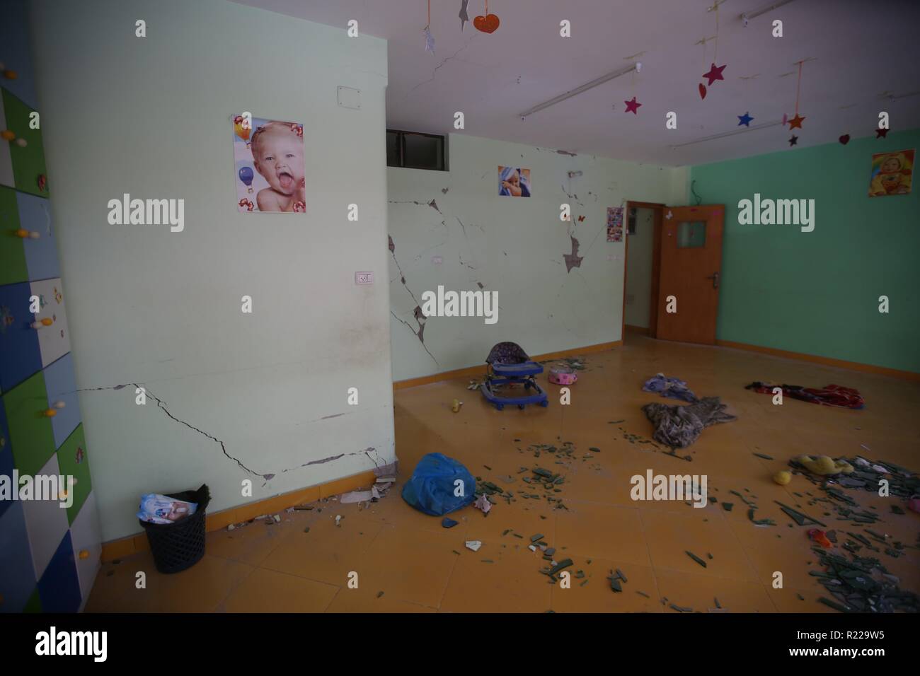 Gaza City, The Gaza Strip, Palestine. 15th Nov, 2018. Damages at ...