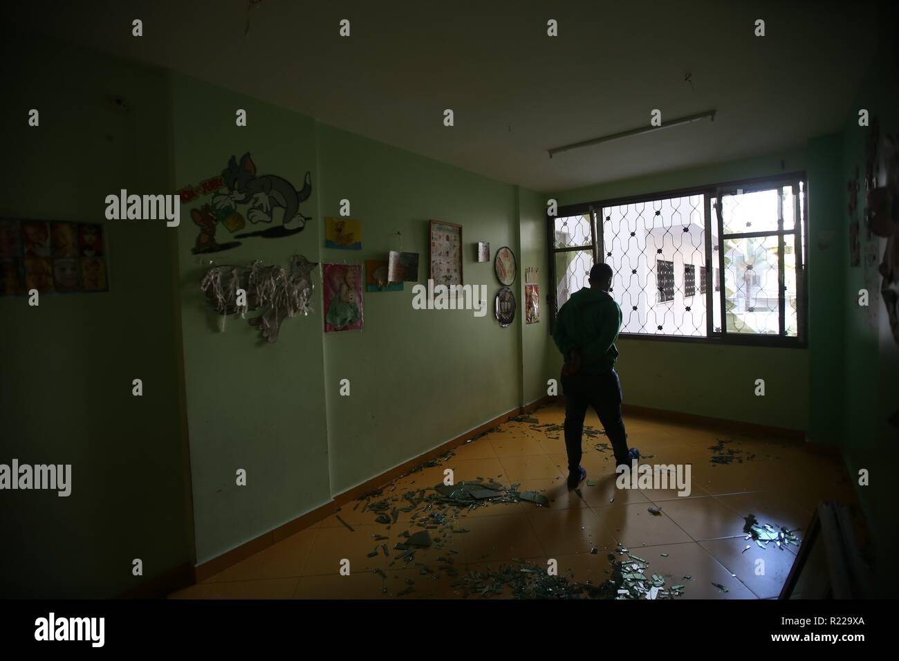 Gaza City, The Gaza Strip, Palestine. 15th Nov, 2018. Damages at ...