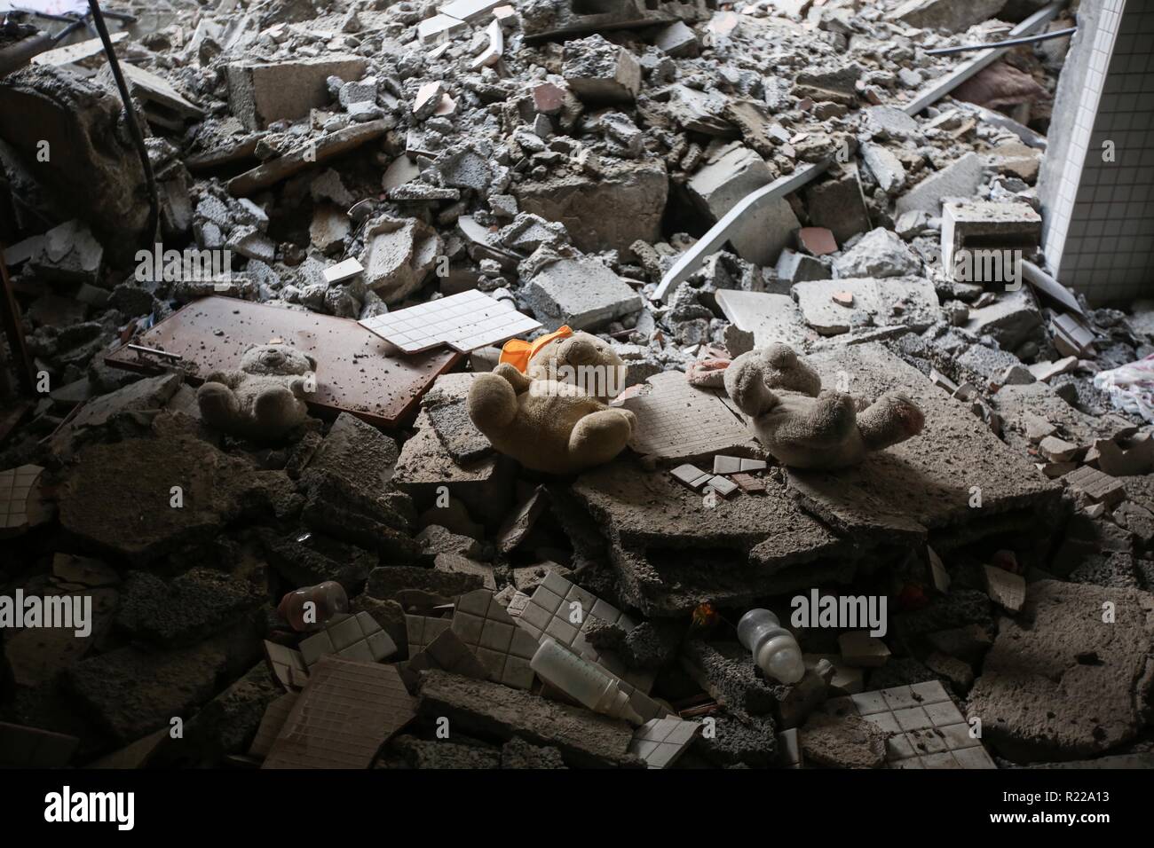 Gaza City, The Gaza Strip, Palestine. 15th Nov, 2018. Damages at ...