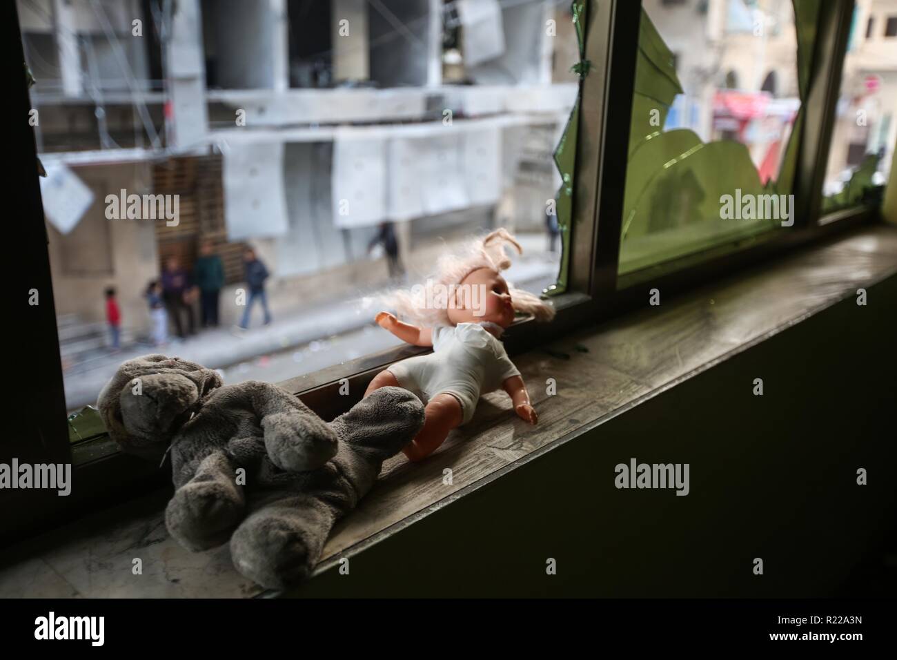 Gaza City, The Gaza Strip, Palestine. 15th Nov, 2018. Damages at ...