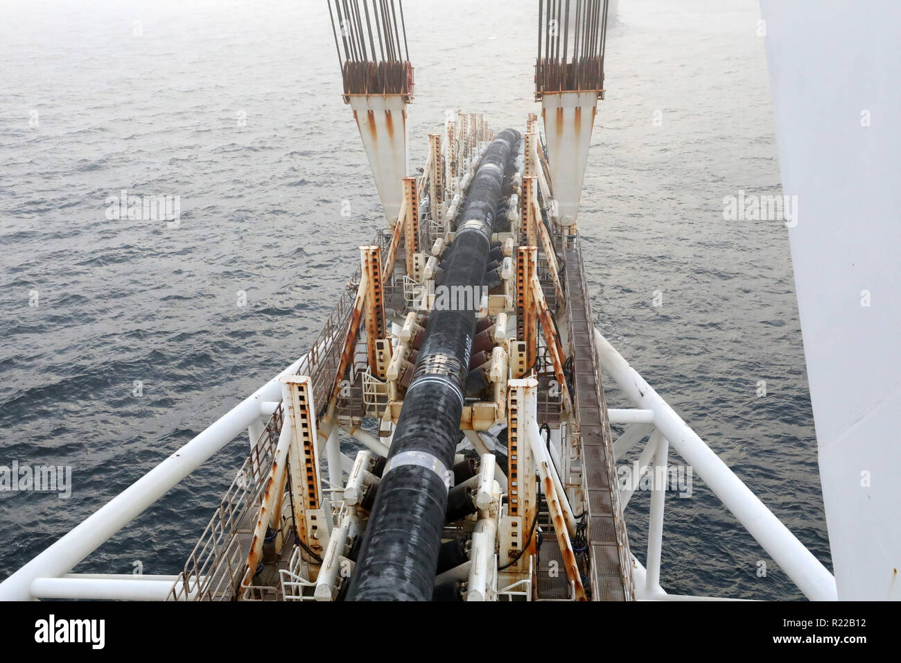 Laage, Germany. 15th Nov, 2018. The laying vessel "Audacia" of the ...