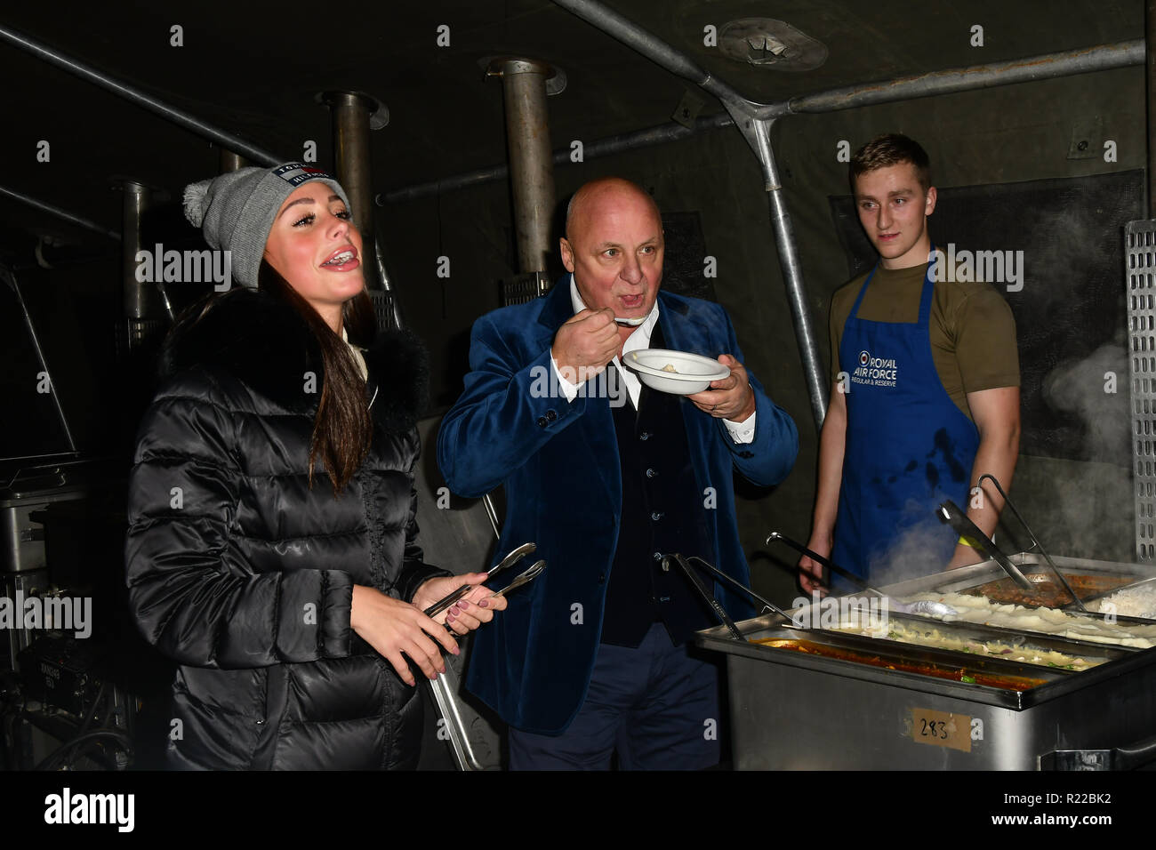 London, UK. 15th November, 2018. Amber Dowding and Aldo Zilli join ...