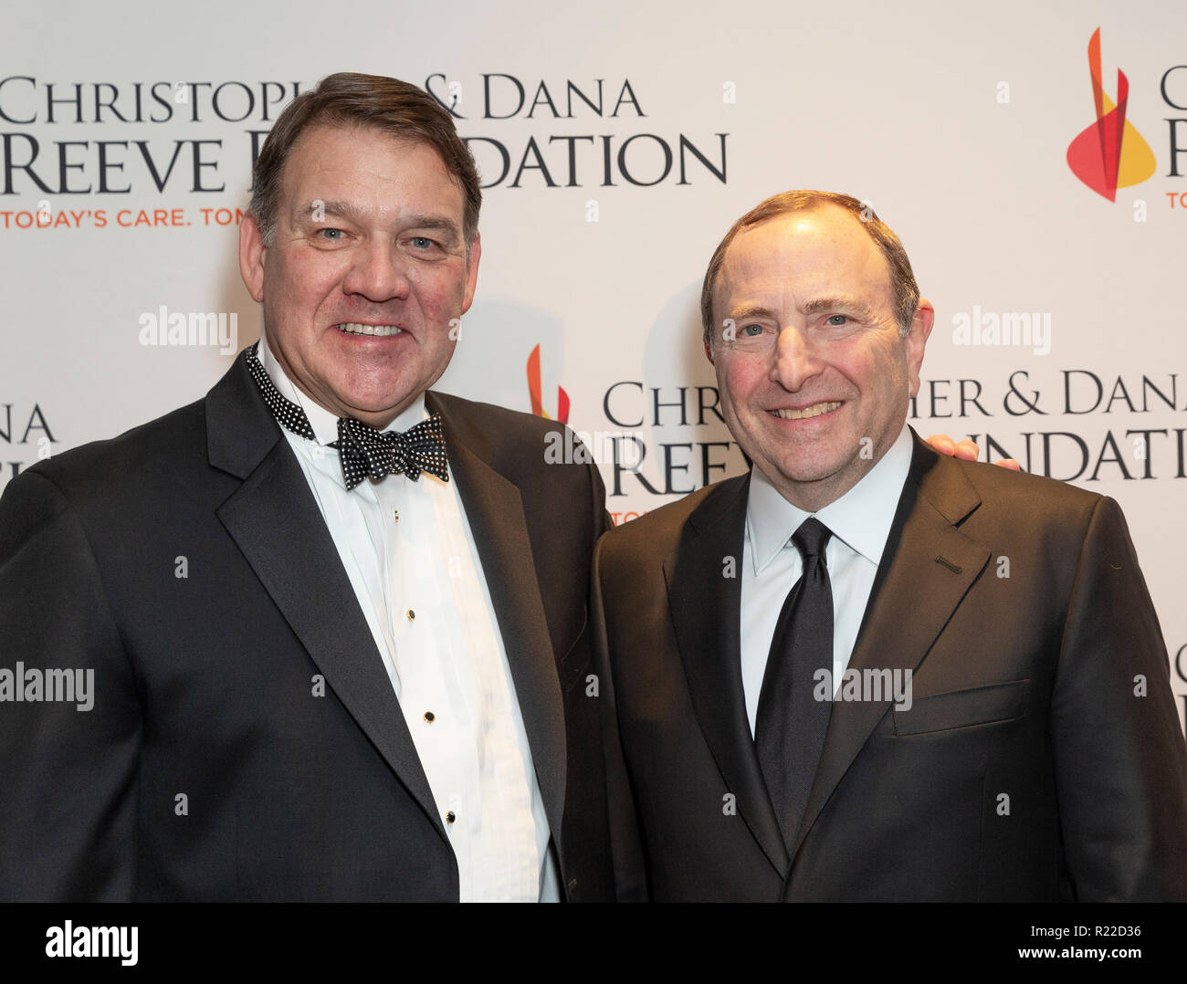 New York, USA. 15th November, 2018. Michael Fordyce and Gary Bettman ...