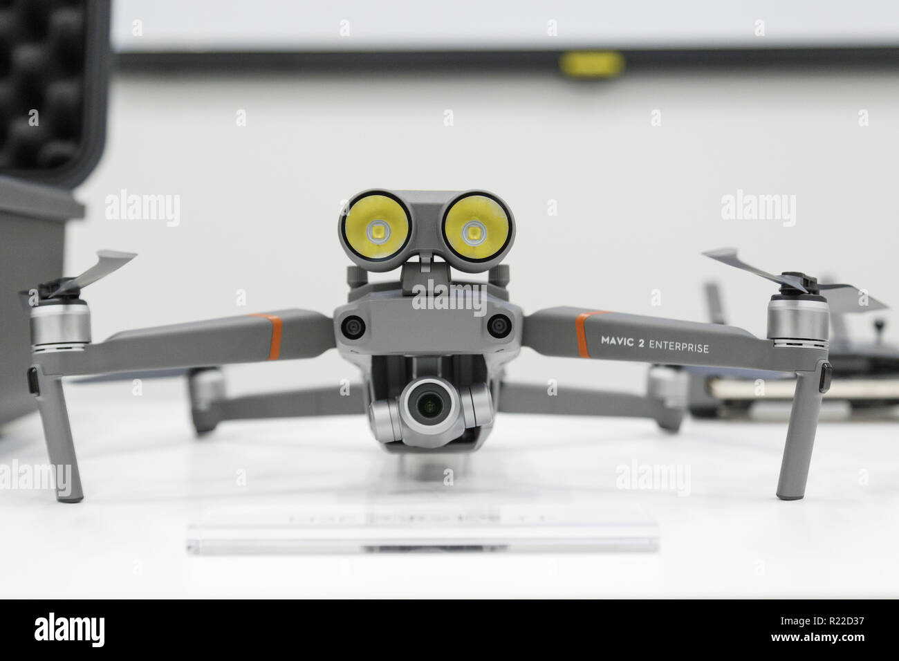 Tokyo, Japan. 15th Nov, 2018. A drone MAVIC 2 Enterprise with a M2E ...