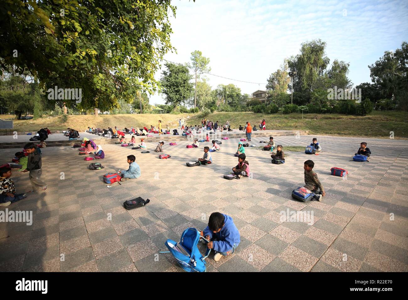 Pakistani School Islamabad, Pakistan. 15th Nov, 2018. Children Study