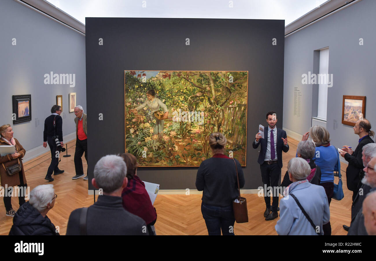 Potsdam, Germany. 16th Nov, 2018. Daniel Zamani, curator of the ...
