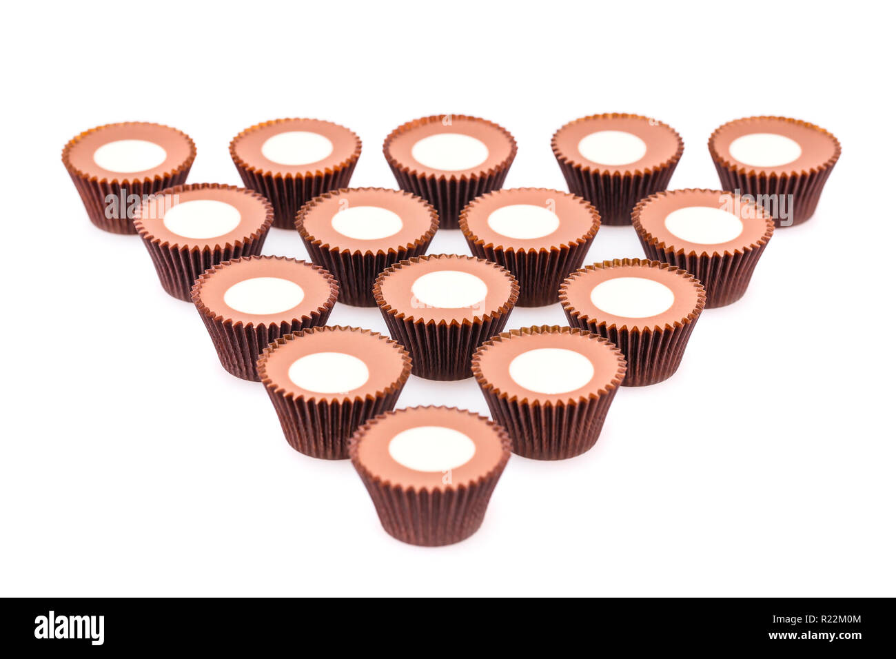 Heap of chocolate isolated on white background Stock Photo - Alamy