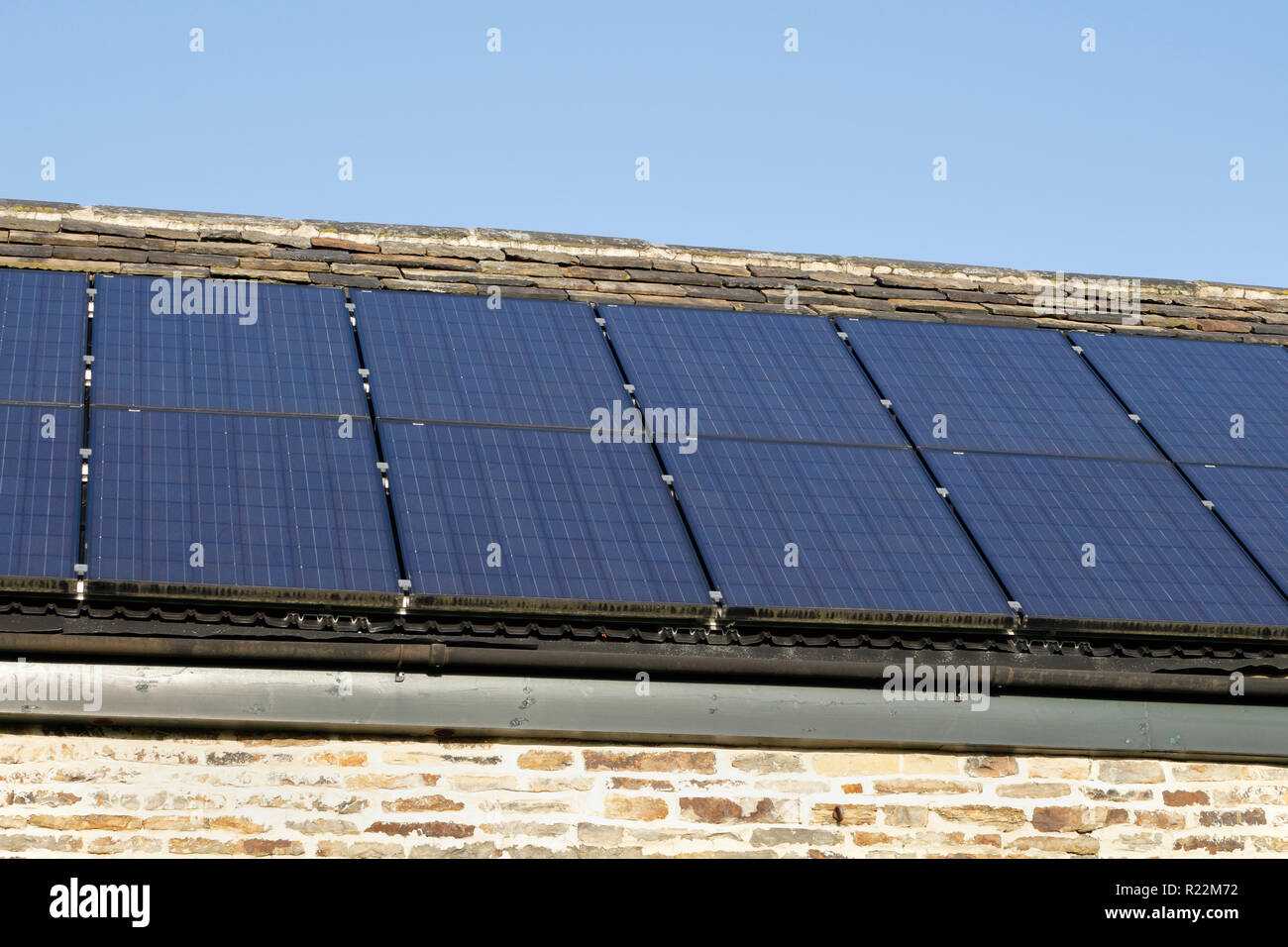 Rooftop Solar Energy Panels, Corn Mill in Millhouses Sheffield England ...