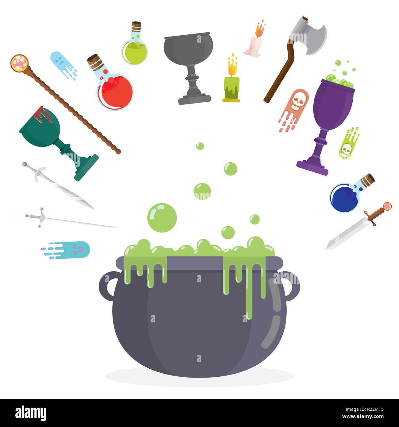 Medieval medicine bottles Stock Vector Images - Alamy