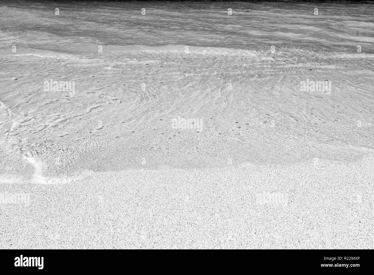 Beautiful marine view on caribbean sea coast line with clean ocean ...