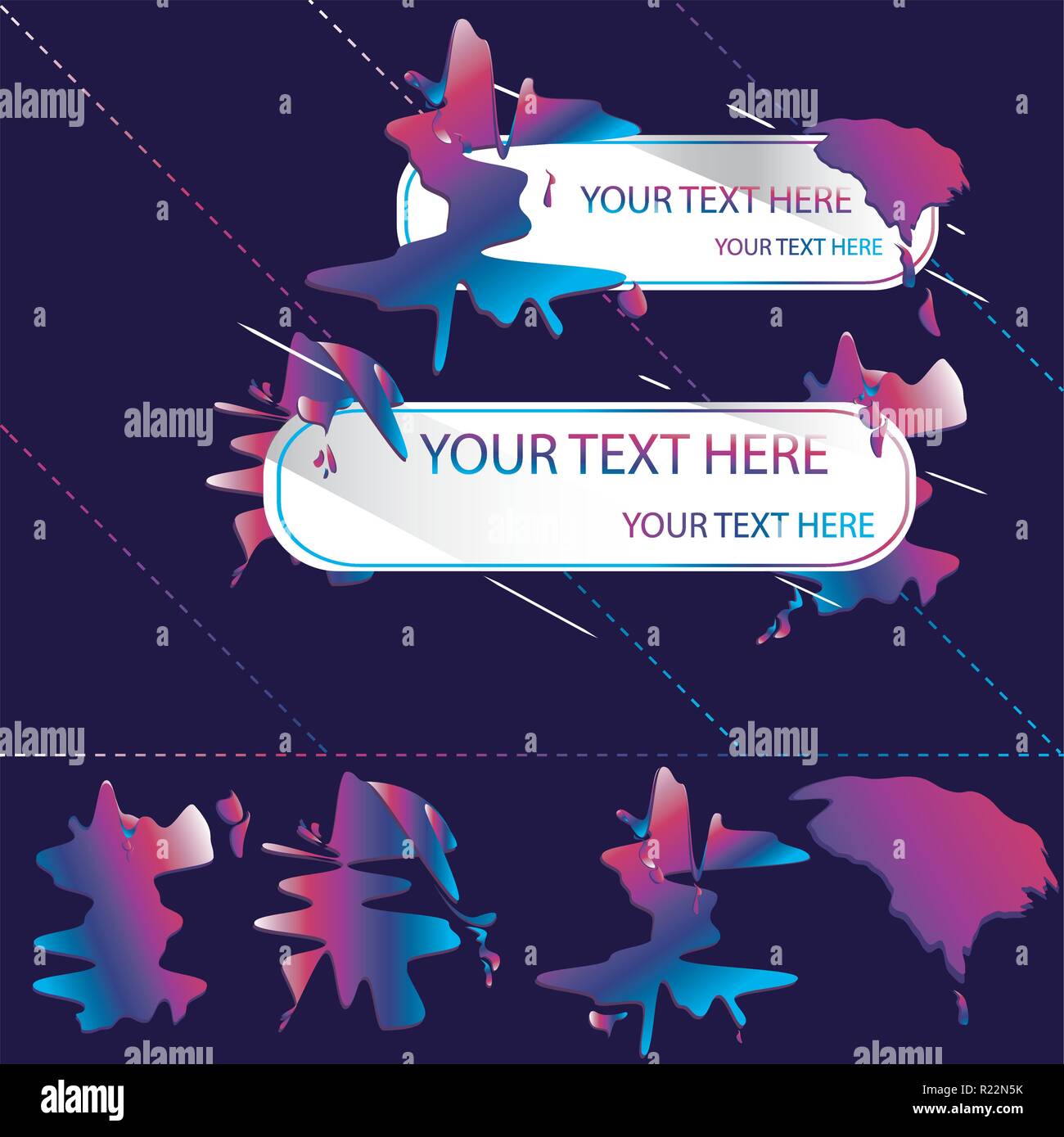 Liquid ink dropes for banner, card, poster, poster, identity,web design ...