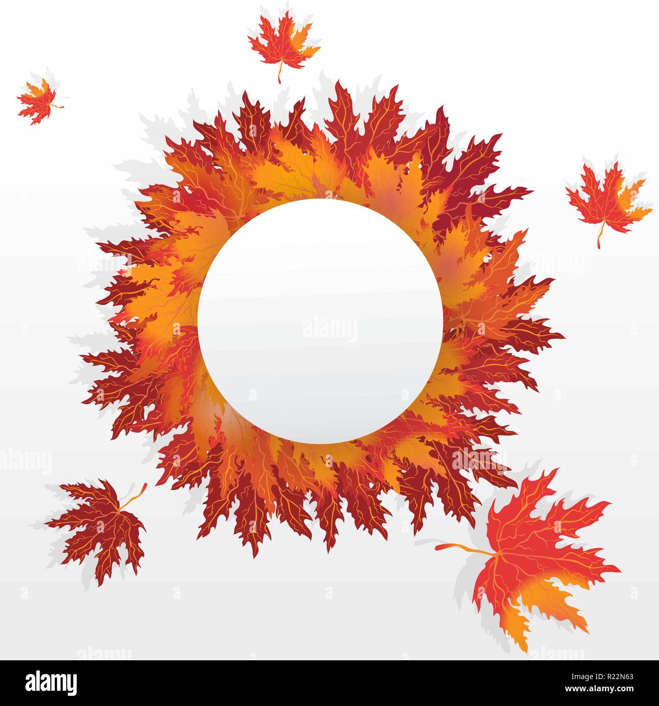 Round leafs logo hi-res stock photography and images - Alamy