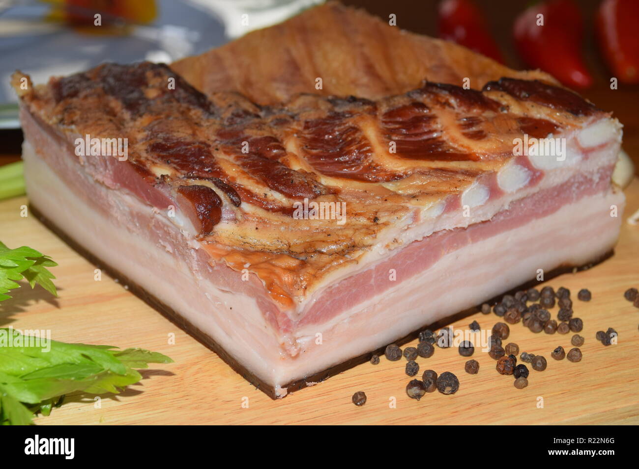 The whole of fame of "Smoked Bacon" German – Food, fully cured and ...
