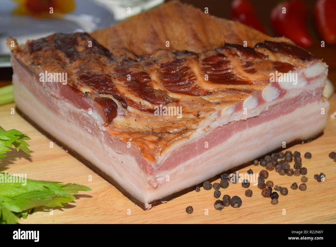 The whole of fame of "Smoked Bacon" German – Food, fully cured and ...