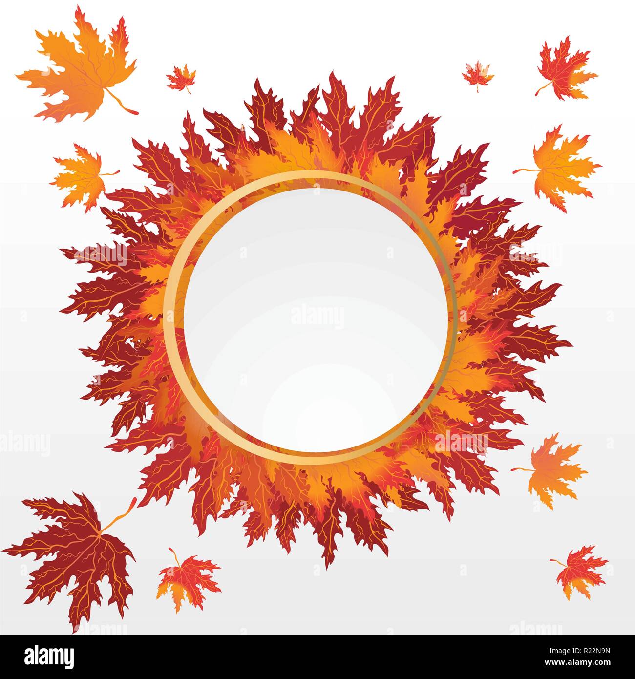 White blank round outdoor Stock Vector Images - Alamy