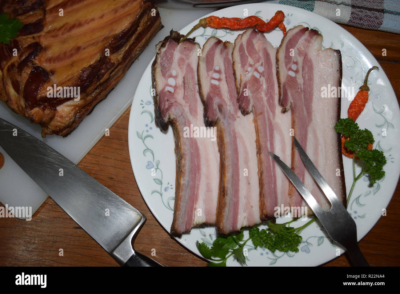 The whole of fame of "Smoked Bacon" German – Food, fully cured and ...