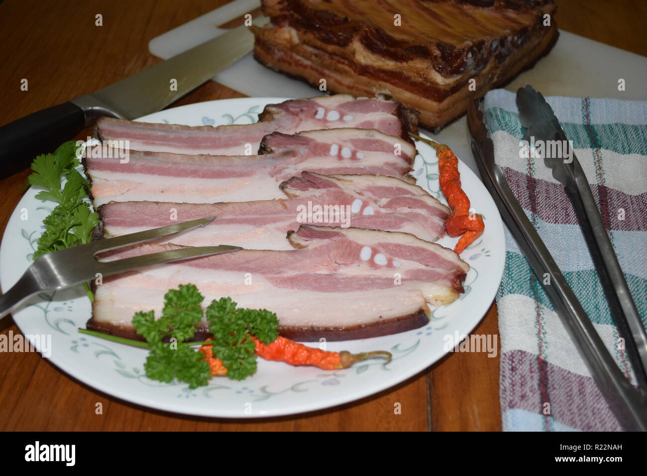 The whole of fame of "Smoked Bacon" German – Food, fully cured and ...