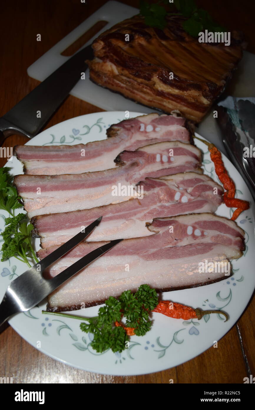 The whole of fame of "Smoked Bacon" German – Food, fully cured and ...