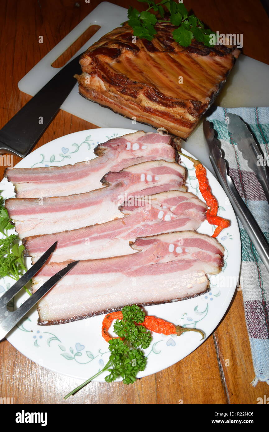 The whole of fame of "Smoked Bacon" German – Food, fully cured and ...