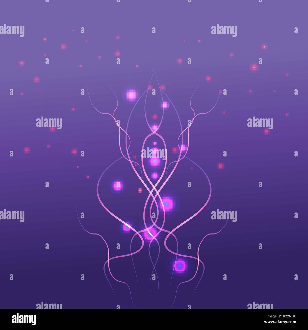 Vector purple , violet ,rose ,abstract background. Alien style ...