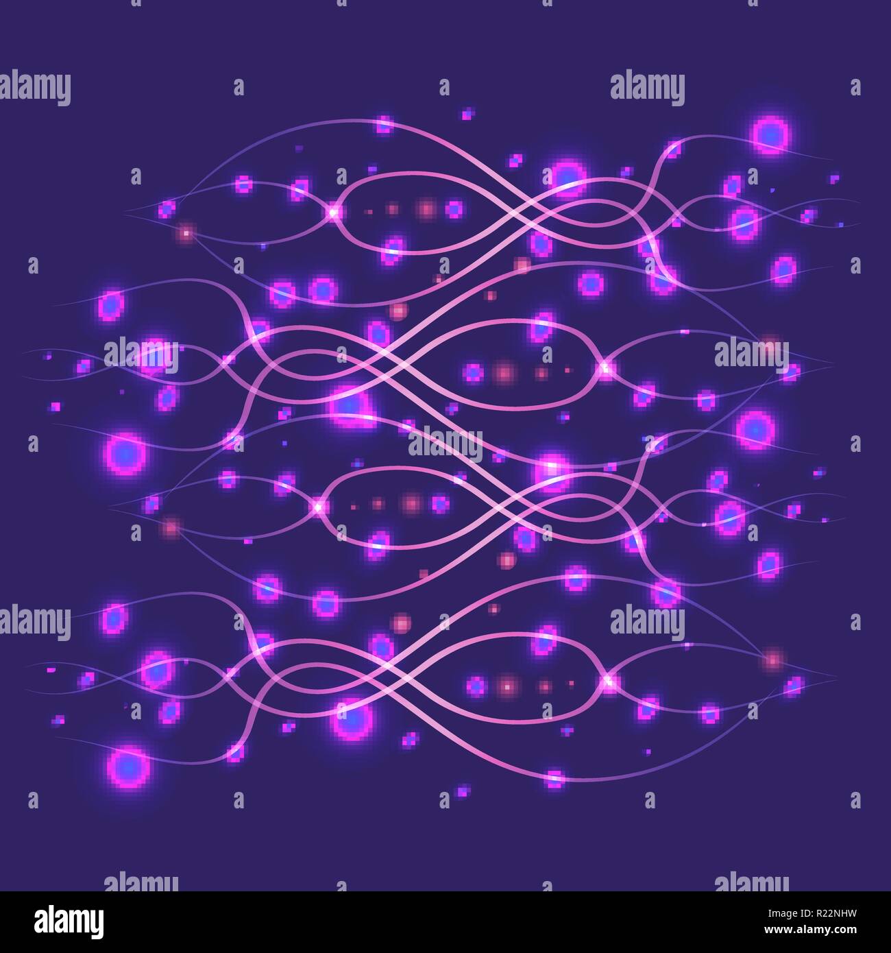 Purple ultraviolet background, neon lights ,abstract Stock Vector Image ...