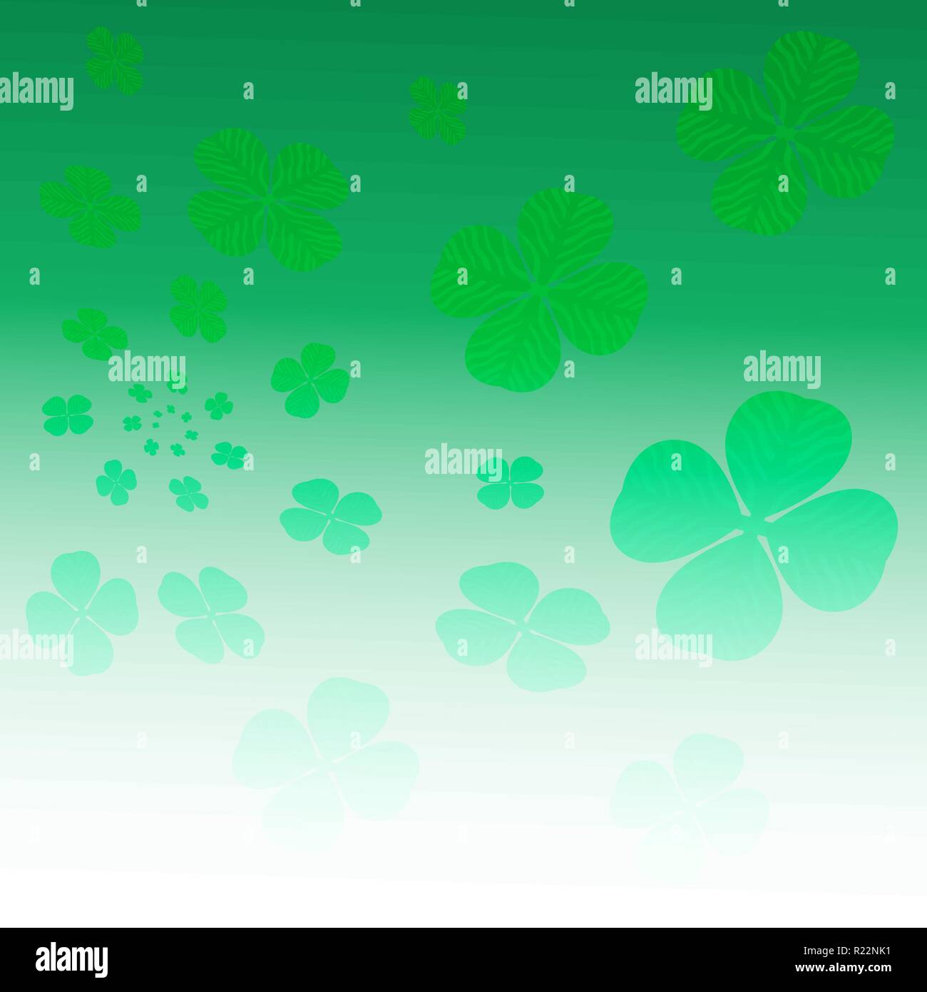 Clover leaf abstract white green background.Vector illustration Stock ...