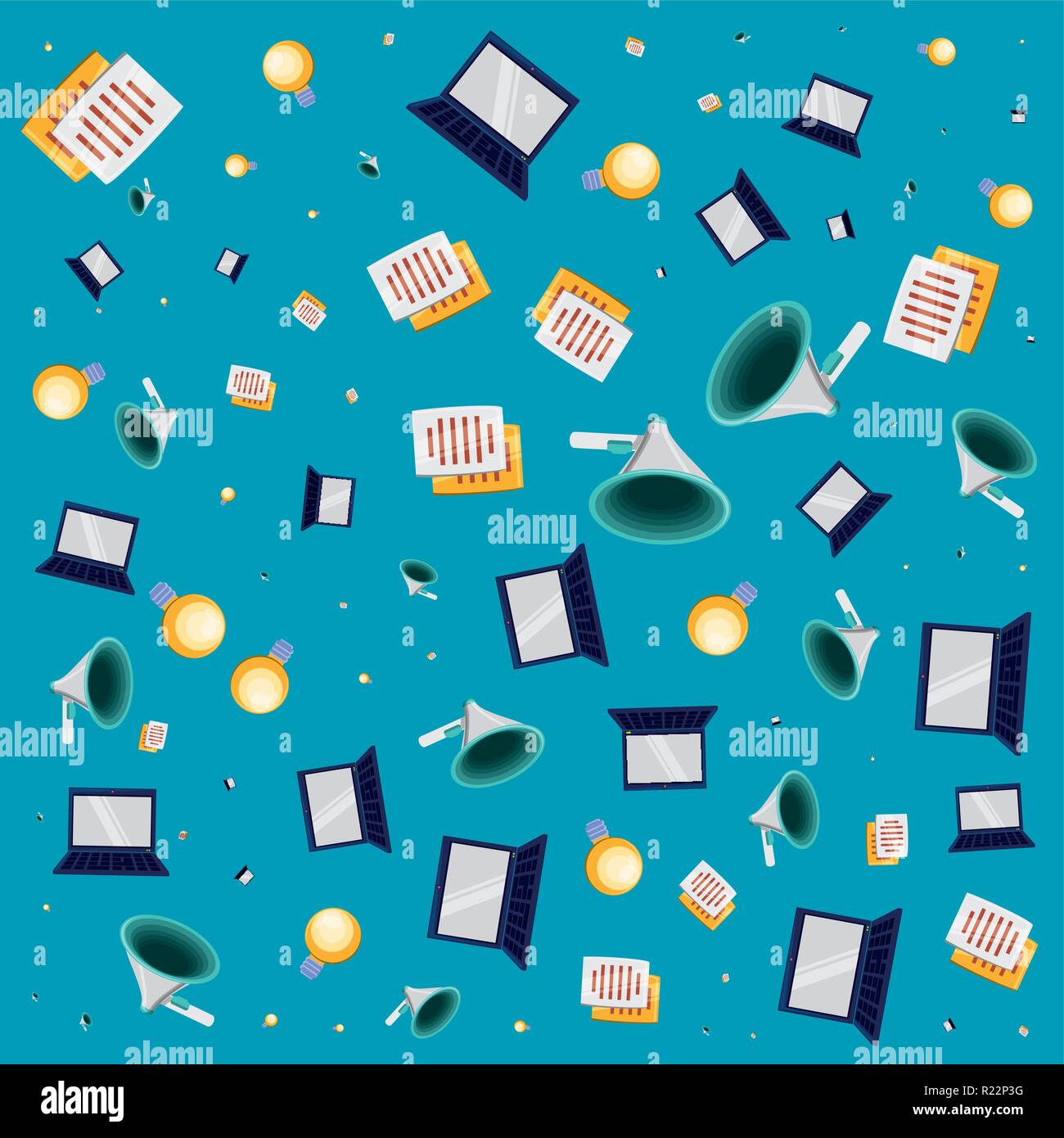 social media technology pattern background vector illustration design ...